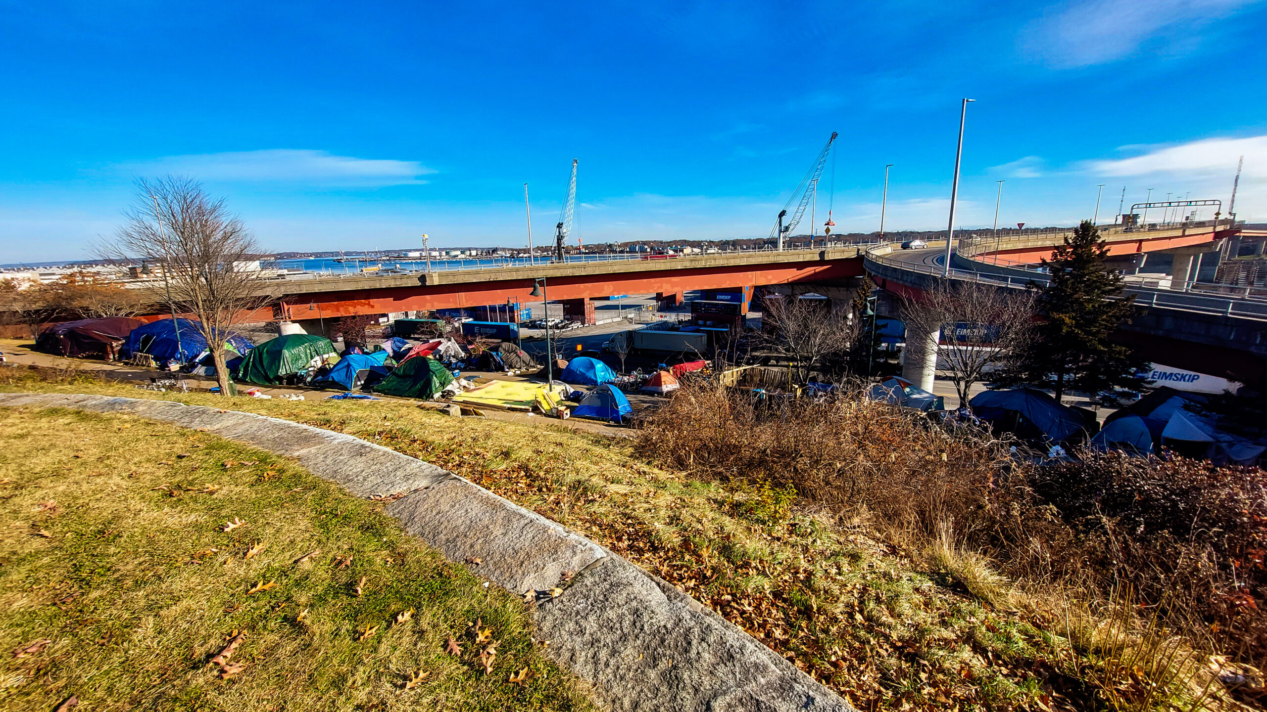 Portland Delays Sweep of Casco Bay Bridge Homeless Encampment - The ...