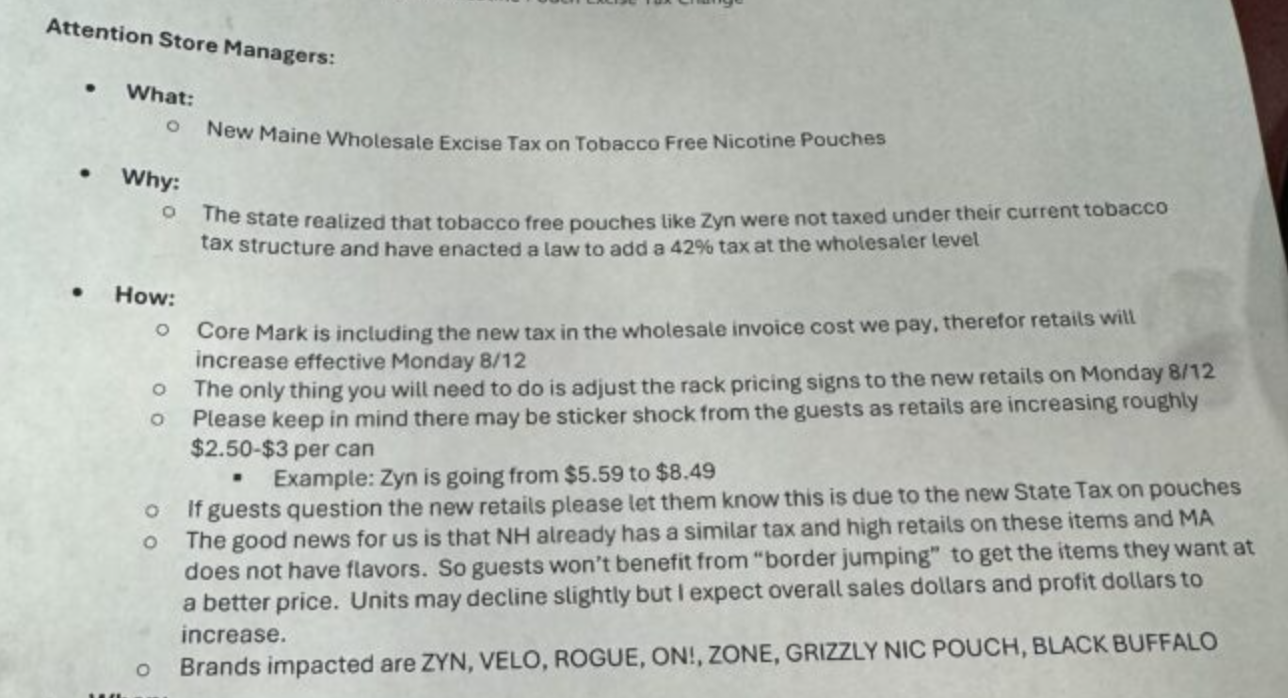 Zynflation: Nicotine Pouches to Soar in Maine Thanks to 42% Excise Tax ...